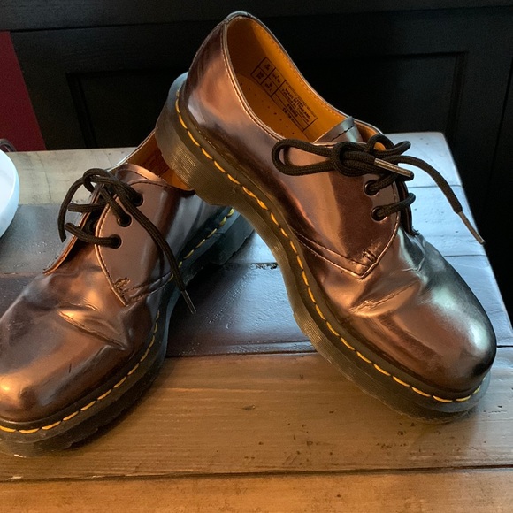 Dr. Martens | Shoes | Bronze Doc Marten Lace Shoes | Poshmark